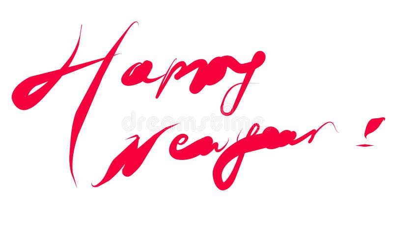 Happy New Year Script Stock Illustrations – 16,775 Happy New Year ...