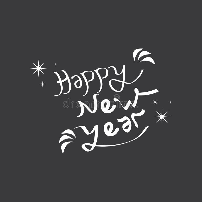 Happy New Year Art Design Logo Vector Template Stock Illustration ...