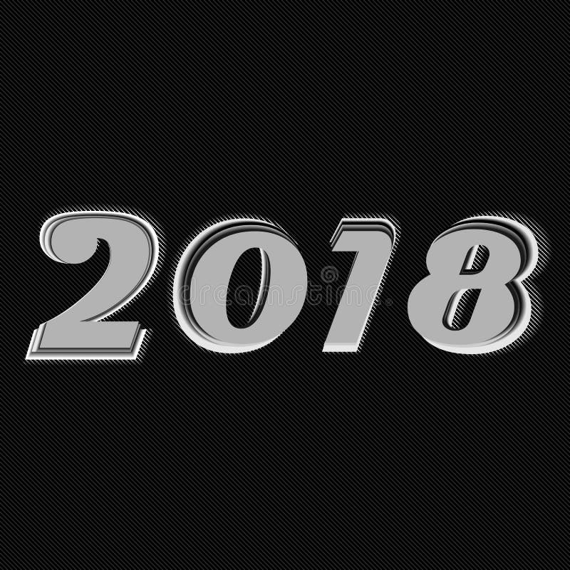 Happy New Year 2018 Art Text Paper Cut Banner. Vector Stock Vector ...