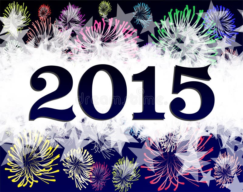 Happy new year 2015 stock illustration. Illustration of breakthrough ...