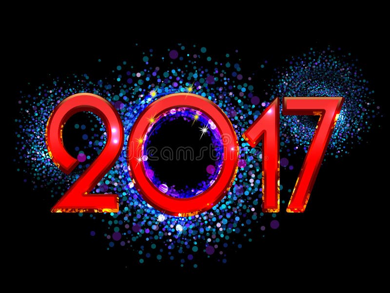 Happy New Year 2017 Black Background Stock Illustrations – 4,034 Happy ...