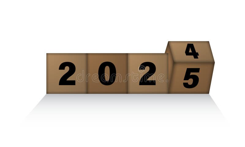 2025 Happy New Year Background Design Stock Vector - Illustration of ...