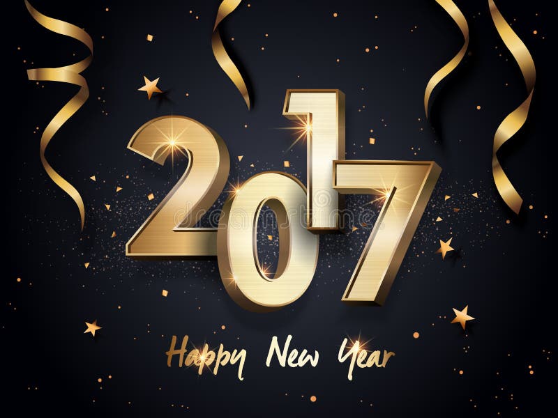 2017 Happy New Year Template Stock Vector - Illustration of card ...
