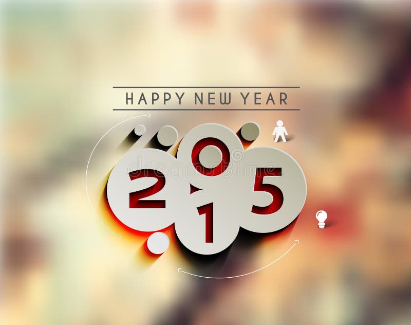 Happy New Year 2015 Background Stock Vector - Illustration of poster ...