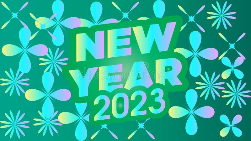Happy New Year 2023 Beautiful New Design Text and Beautiful Background ...