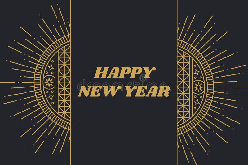 Happy new year stock illustration. Illustration of presentation - 234012259