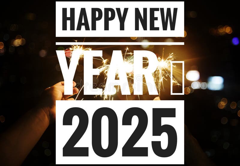 Happy New Year 2025 Blessings of New Year Love for Everyone Stock Image ...