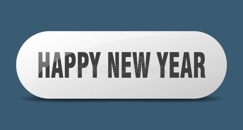 Happy New Year Button. Happy New Year Sign. Key. Push Button Stock ...