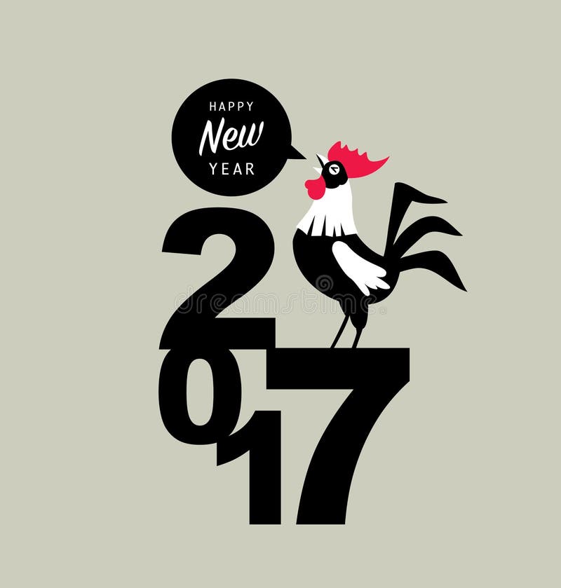 Happy new year 2017 stock vector. Illustration of happiness - 76723237