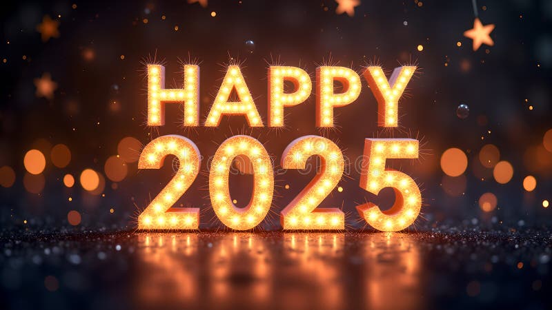 Happy New Year 2025 Celebration. Concept of New Beginnings, Hope, and ...