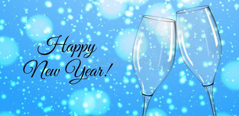 Happy New Year Celebration Congratulation Design with Realistic 3D ...