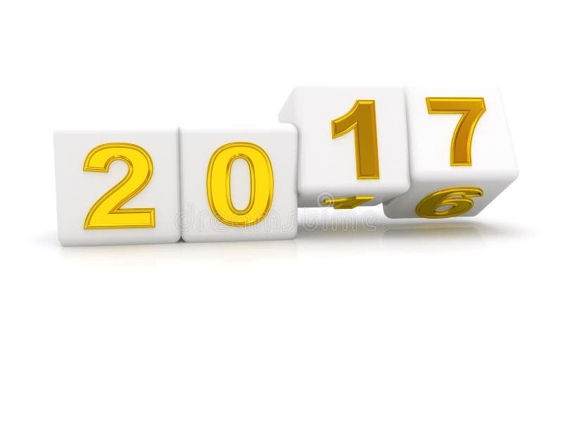 Happy New Year 2017. stock illustration. Illustration of numbe - 102763262