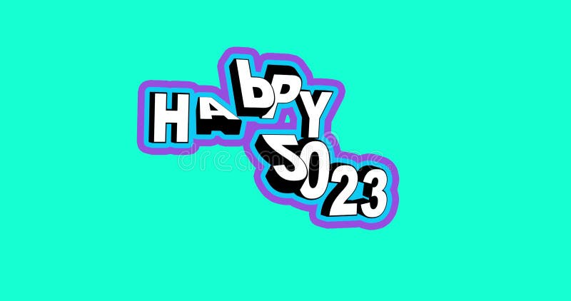 Happy New Year 2023 3D Kinetic Typography Animation. Happy New Year ...