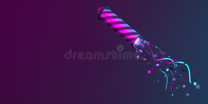 Happy New Year Design Creative Concept, Firework Rocket and Glittering ...