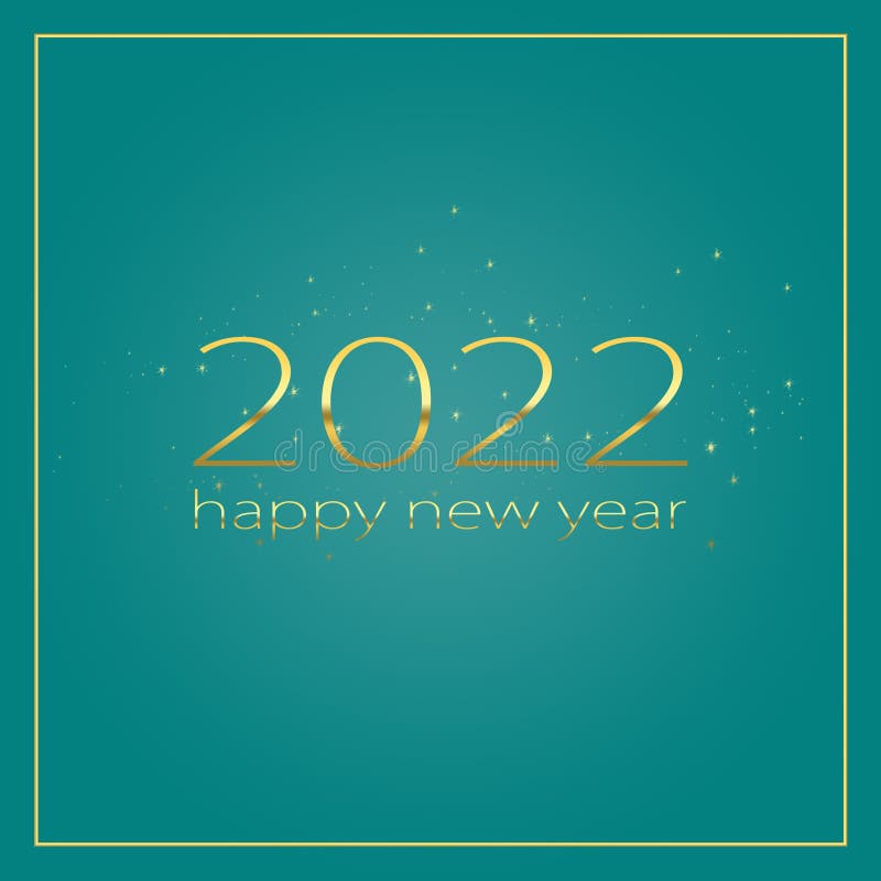 2022 Happy New Year Elegant Graphic Design Stock Illustration ...