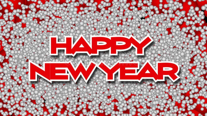2023 Happy New Year Exploding Balls Animation Stock Footage - Video of ...
