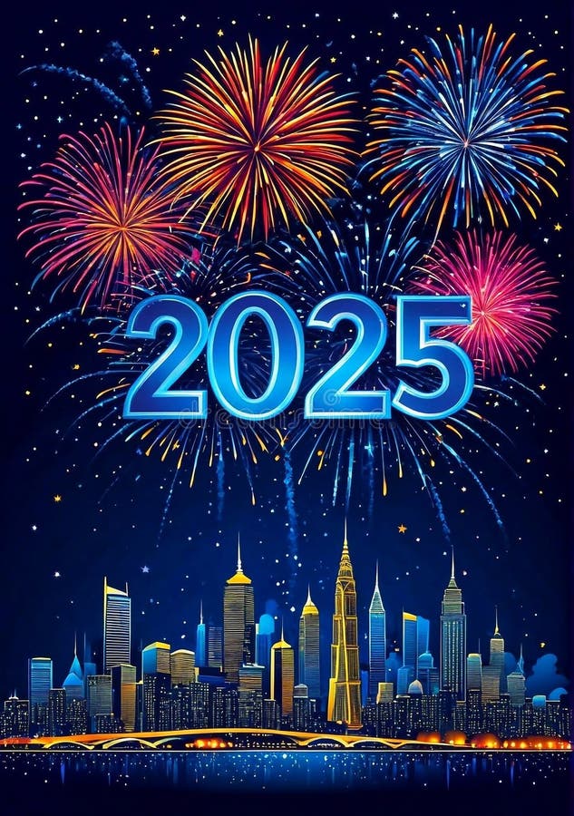 2,734 Happy New Year 2025 Fireworks Stock Photos - Free & Royalty-Free ...