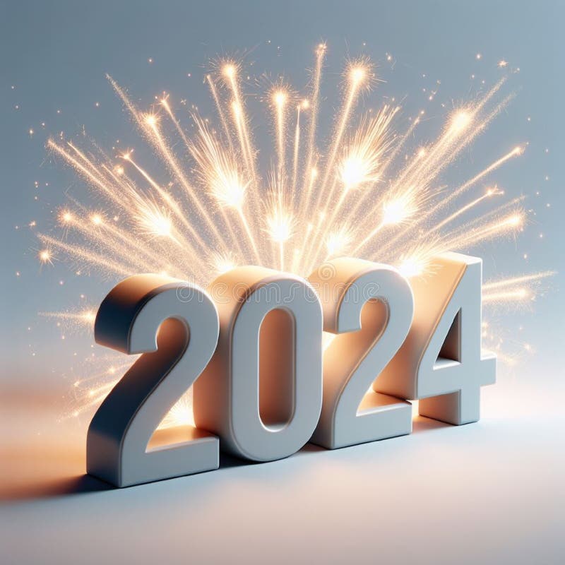 Happy New year 2024 stock image. Image of annee, year - 299299003