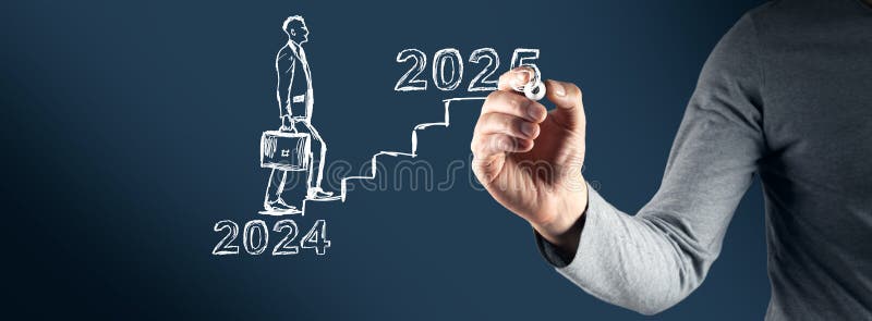 Happy New Year 2025. 2025 Goal Planning Stock Photo - Image of start ...
