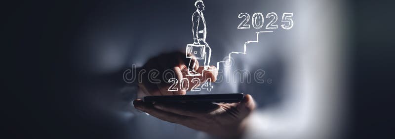 Happy New Year 2025. 2025 Goal Planning Stock Photo - Image of strategy ...