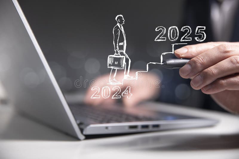 Happy New Year 2025. 2025 Goal Planning Stock Photo - Image of finance ...