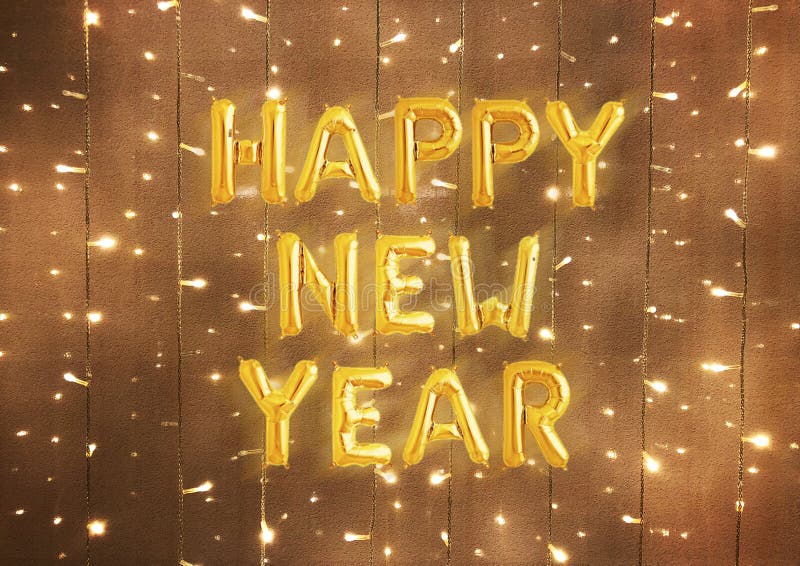 Happy New Year 2019, the Golden Year Stock Illustration - Illustration ...