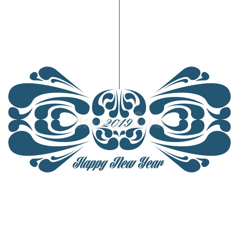 Happy New Year Graphic Design Stock Vector - Illustration of design ...