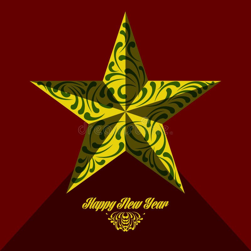 Happy New Year Graphic Design Stock Vector - Illustration of greeting ...