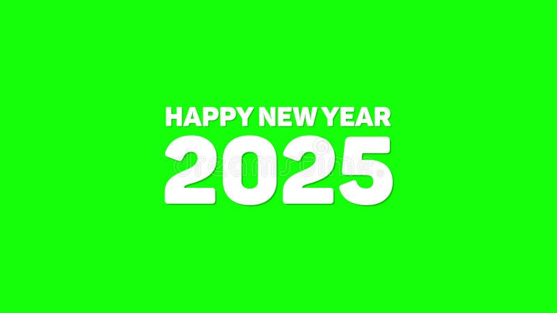 Happy New Year 2025 Green Screen Stock Video - Video of year, party ...