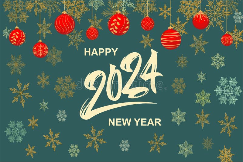 Happy New Year 2024 Greeting Card, Banner Vector. Stock Vector ... Happy New Year 2024 Greeting Card, Banner Vector. Stock Vector ...