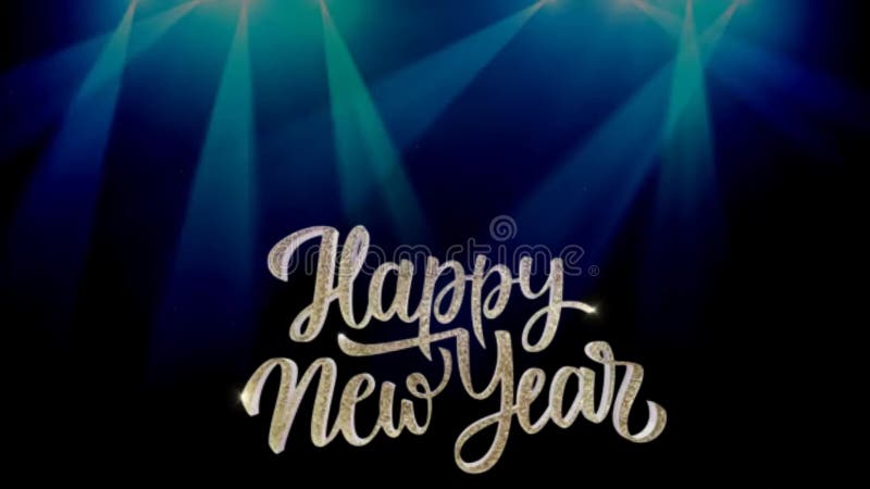 Happy New Year Greetings 4K Animation. New Year Background Stock Video ...