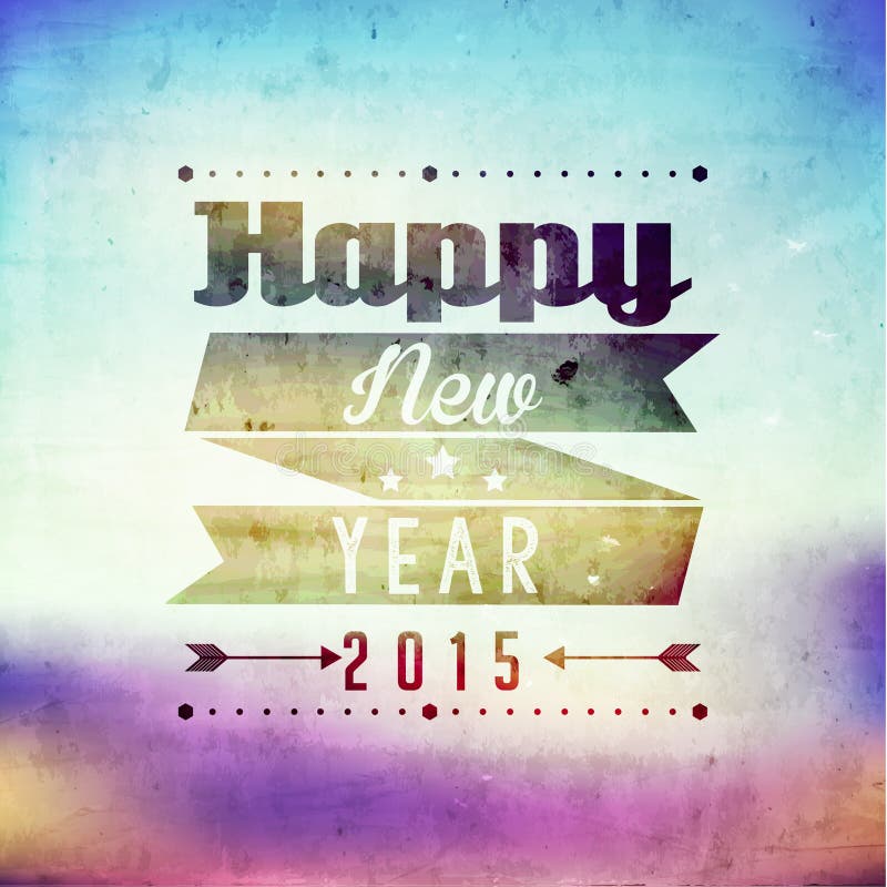 Happy New Year Greetings Vector Design Stock Illustration ...