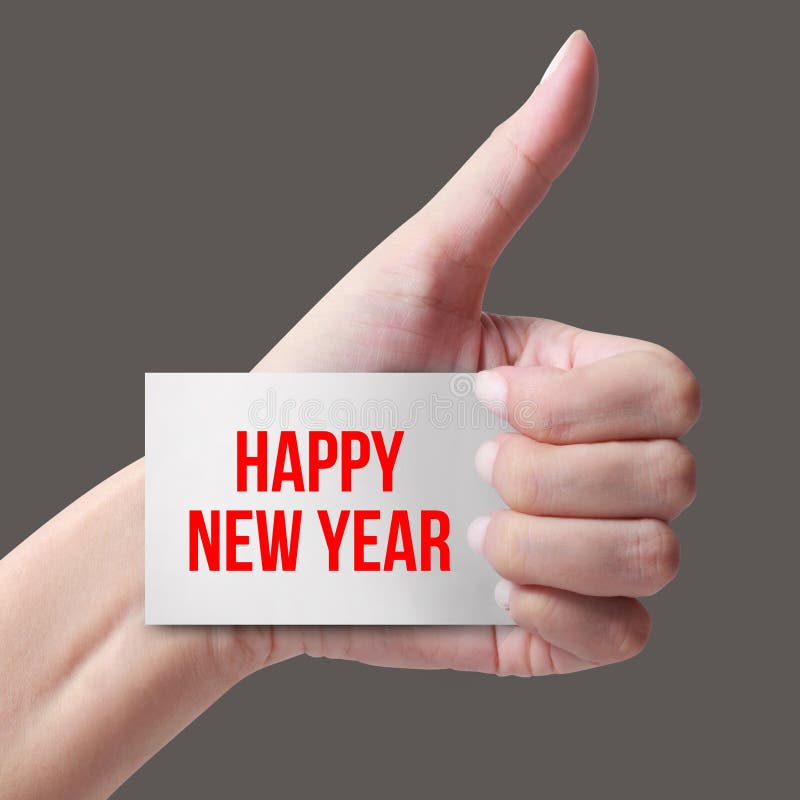 Happy new year stock image. Image of celebrate, hand - 46142439