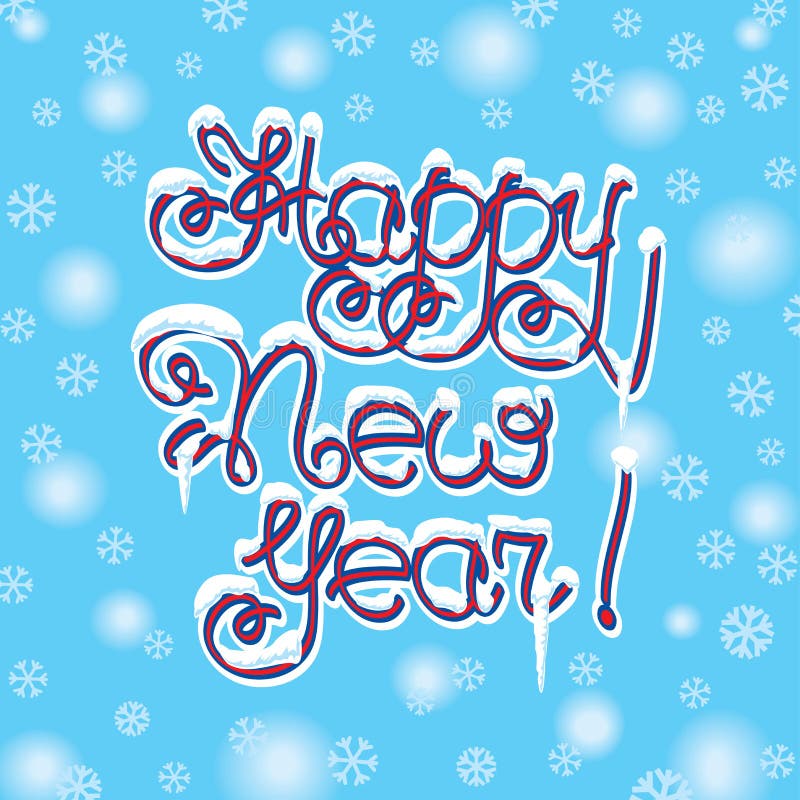 Happy New Year Cursive Font Stock Illustrations – 1,002 Happy New Year ...