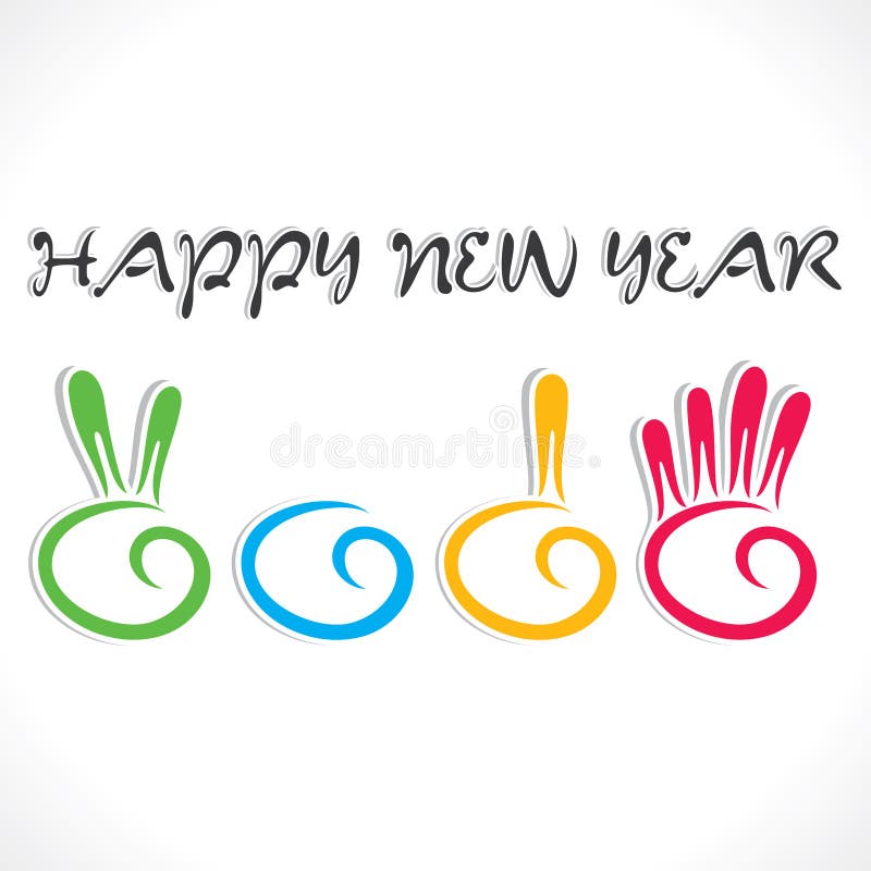 Happy new year stock vector. Illustration of colorful - 34063164