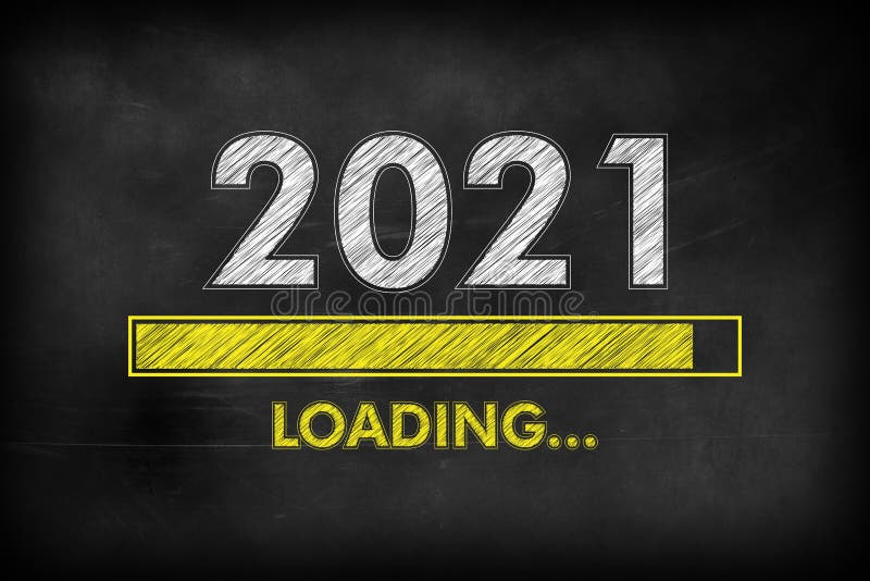 Happy New Year Loading Progress 2021, Loading Bar New Year Greeting ...