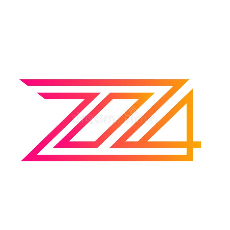 Happy New Year 2024 Logo Design Stock Illustration - Illustration of ...