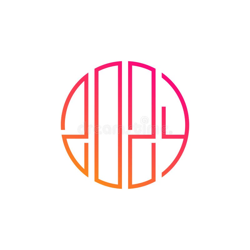 Happy New Year 2024 Logo Design Stock Vector - Illustration of number ...