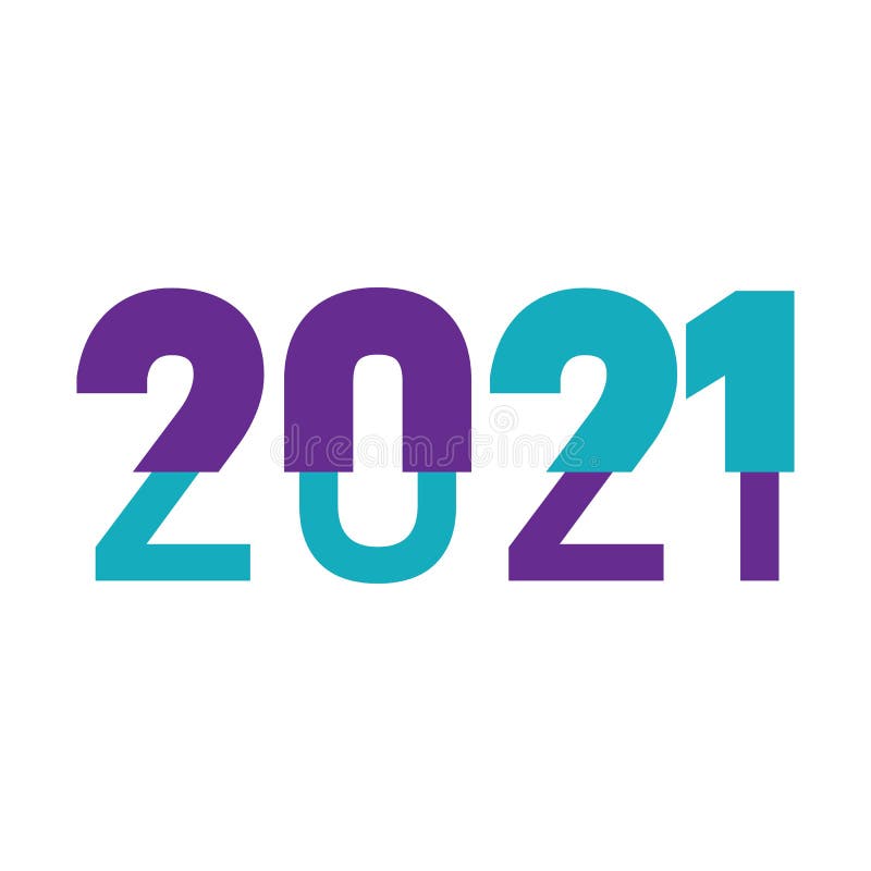 Happy New Year 2021 Logo Text Design Vector Illustration - Vector Stock ...