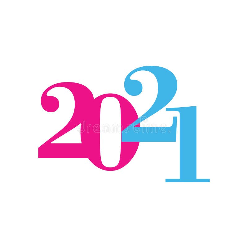 Happy New Year 2021 Logo Text Design Vector Illustration - Vector Stock ...