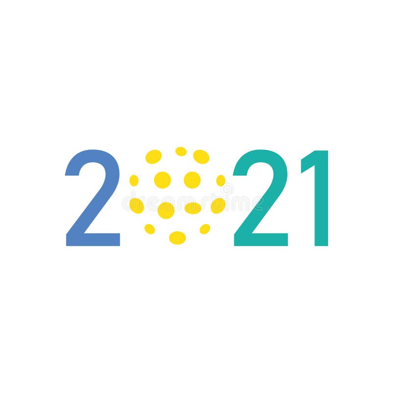 Happy New Year 2021 Logo Text Design Vector Illustration - Vector Stock ...