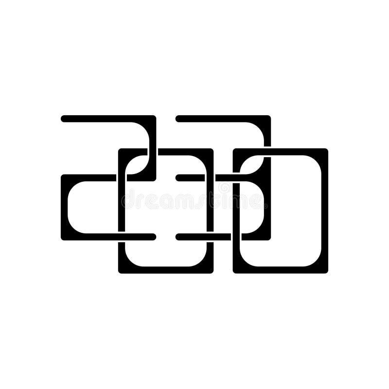 2030 Happy New Year Logo Text Design Stock Illustration - Illustration ...