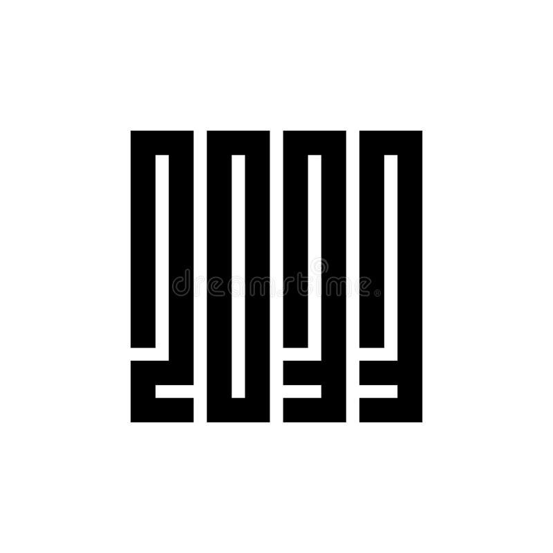 Year 2033 Calendar in English Stock Illustration - Illustration of ...