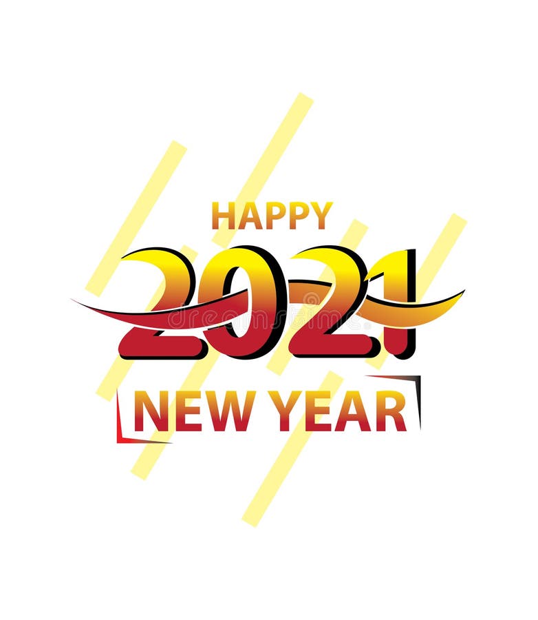 Happy new year logo vector stock illustration. Illustration of happy ...