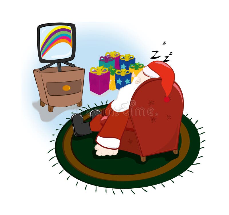 Santa Watching Stock Illustrations – 646 Santa Watching Stock ...