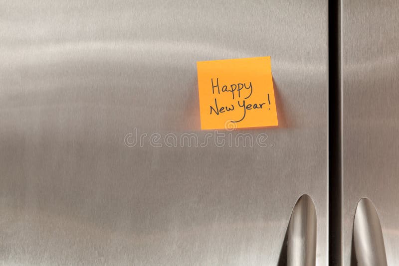 Happy New Year Note stock photo. Image of celebration - 16179546