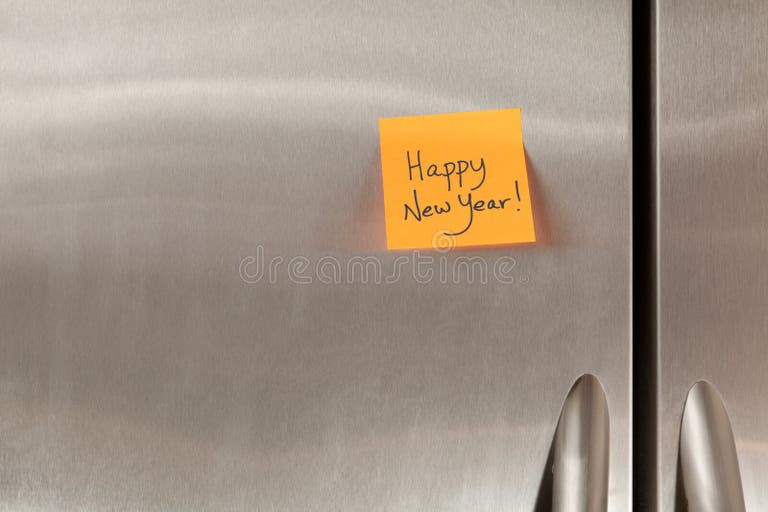 Happy New Year Note stock photo. Image of celebration - 16179546