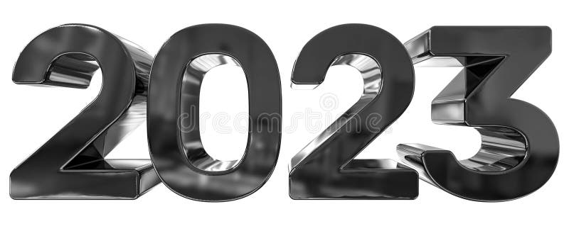 HAPPY NEW YEAR NUMBER 2023 3d Number Stock Image - Illustration of ...
