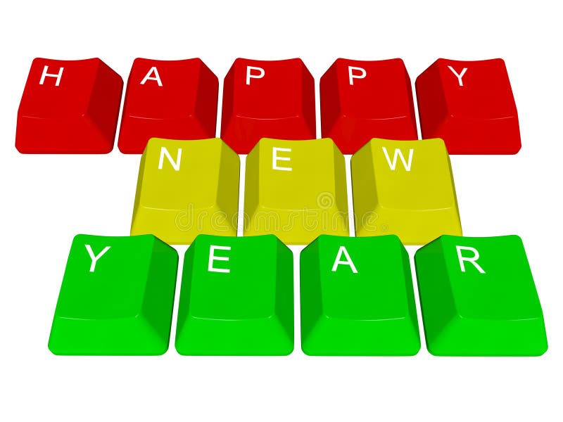 Happy New Year Music Clipart Keyboard