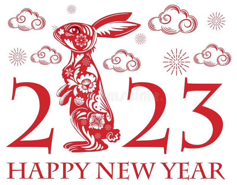 Year Rabbit Stencil Stock Illustrations – 115 Year Rabbit Stencil Stock ...
